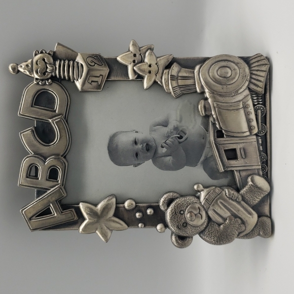 Myco Imports | Accents | Pewter Abcd Train Picture Frame | Poshmark